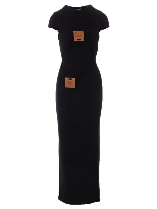 JEAN PAUL GAULTIER The Label Long Dress - Black