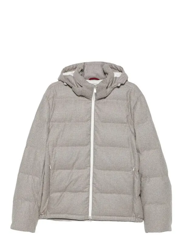 Brunello Cucinelli Grey Jackets Padded & Down Jackets - Gray