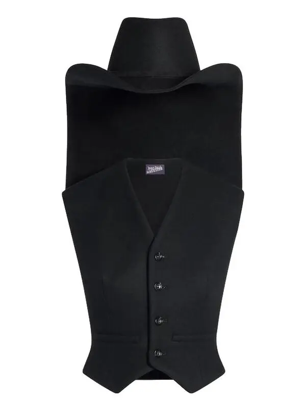 JEAN PAUL GAULTIER Jackets Waistcoat & Gilets - Black