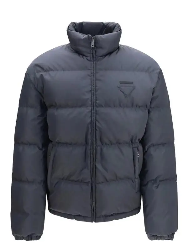 Prada Grey Jackets Padded & Down Jackets - Gray
