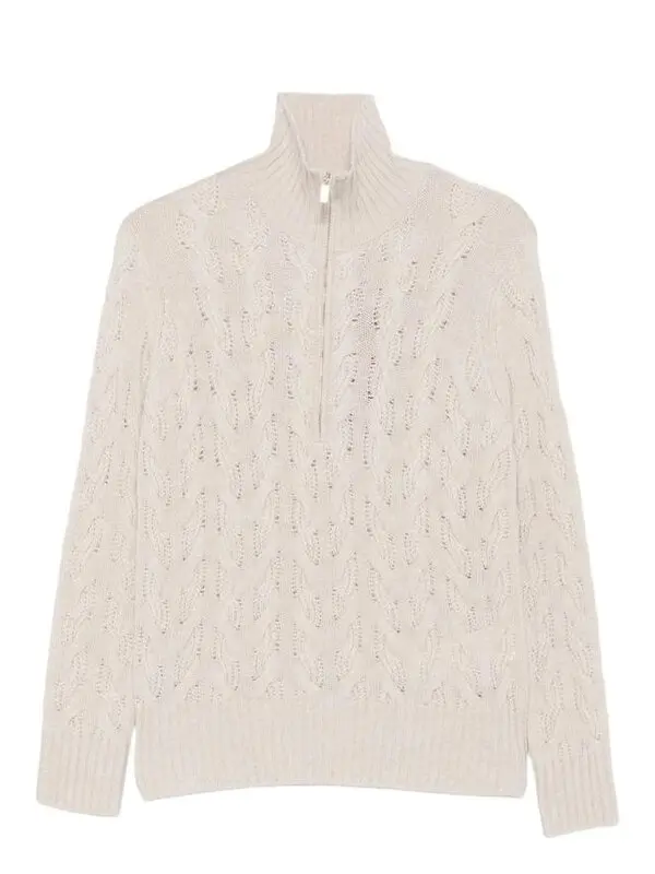 Max Mara Neutrals Knitwear Jumpers - Cream
