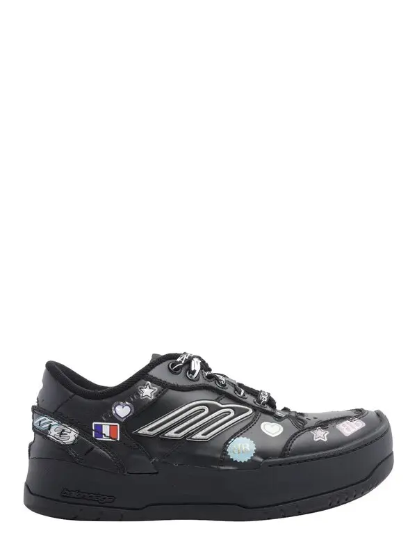 Balenciaga Hamptons Plateau Sneakers - Black