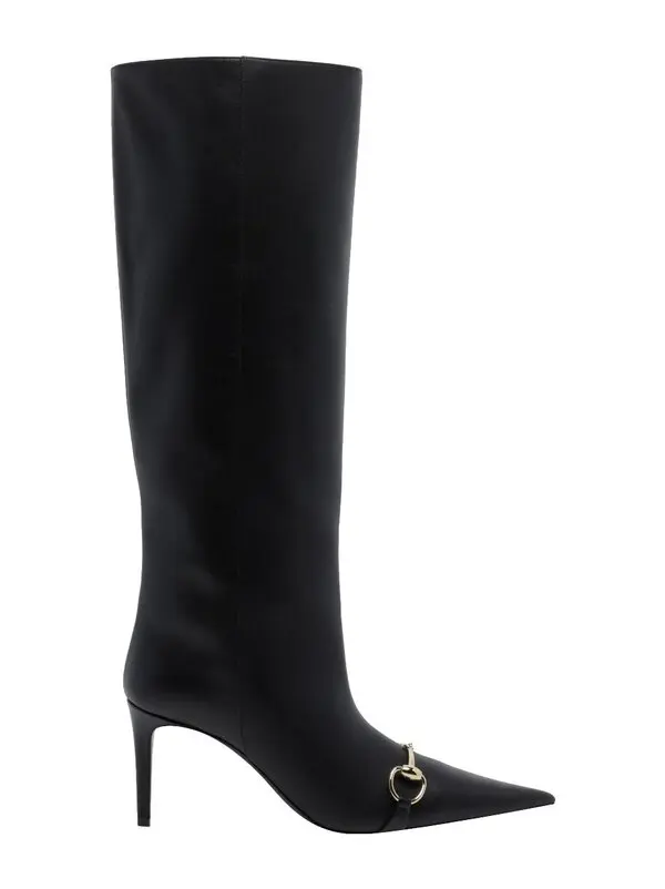 Gucci Slip-on Pump Boots - Black