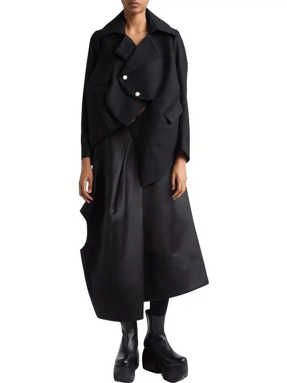Comme Des Garçons Wool Kersey Jacket - Black