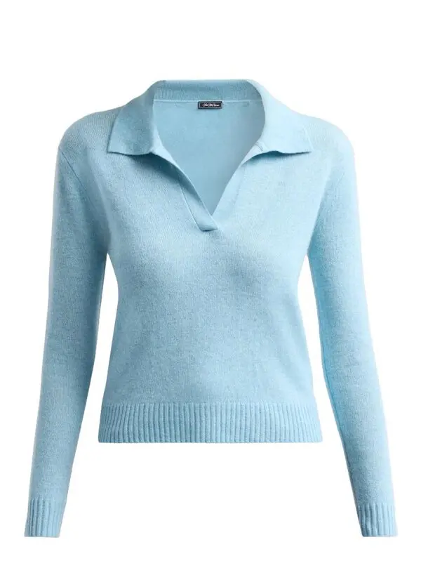 SAKS FIFTH AVENUE Basic Cashmere Polo Sweater - Gloss