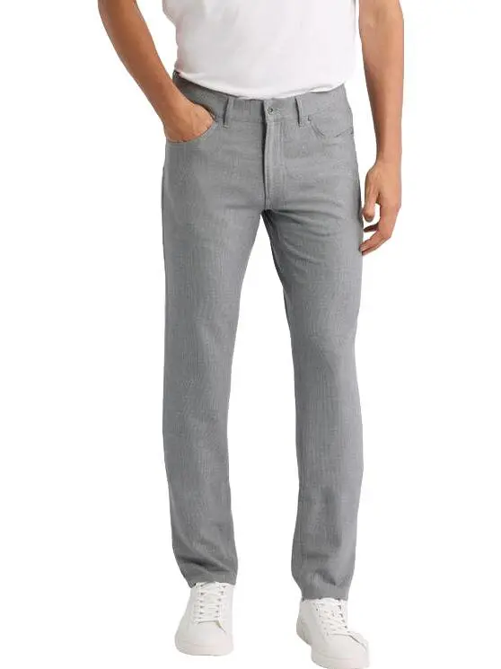 BRAX Chuck Birdseye Modern Fit Five-pocket Pants - Graphite