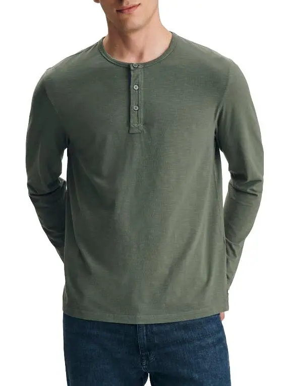 MAVI Long Sleeve Henley - Thyme
