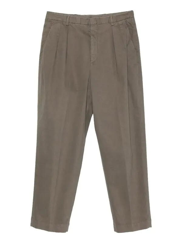 CELLAR DOOR Lucio Trousers With Pleats - Green