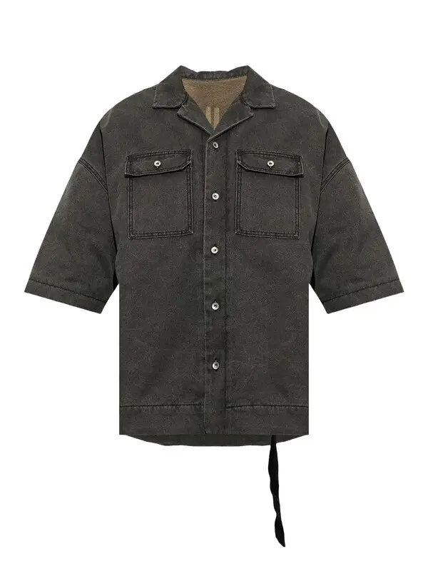 Rick Owens Magnum Tommy Shirt 'gravel - Grey