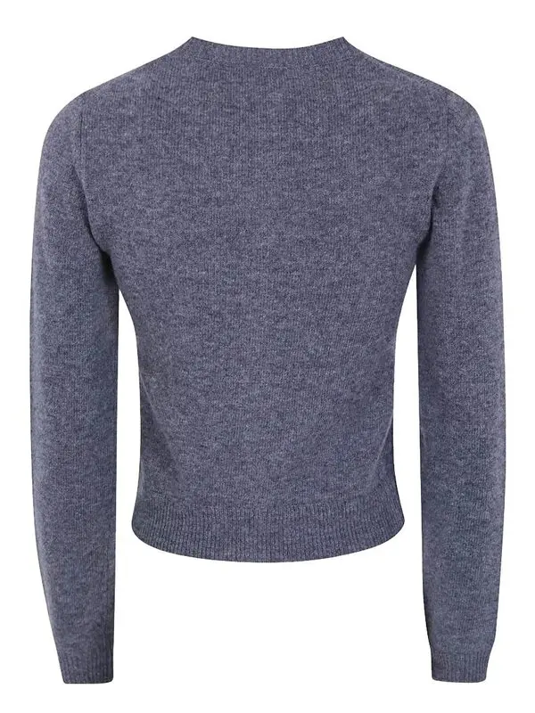 Chloé Logo-patch Button-up Cardigan - Grey