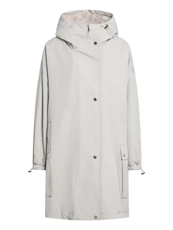 Max Mara Drawstring Hood Cotton-blend Parka - Multicolor