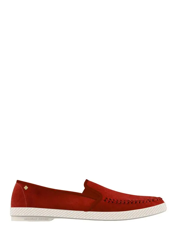 Rivieras Classic Braided Suede - Red