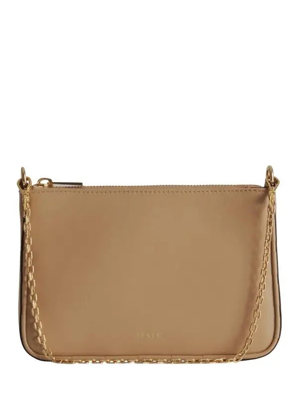 SEYER Segment Chain Pouch Beige - Brown