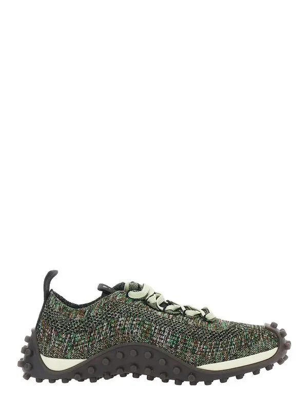 AMI Paris Mirage' Sneakers With Studded Sole In Fabric - Multicolor