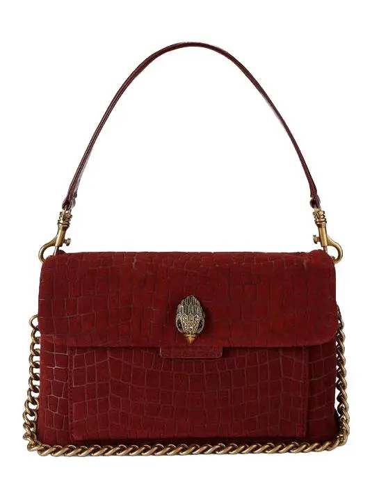 Kurt Geiger Celia Leather Shoulder Bag - Medium Red