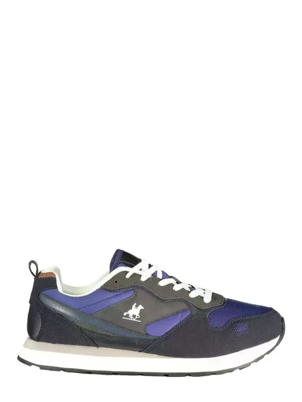 U.S. Grand Panelled Logo-print Sneakers - Blue