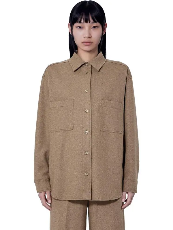 Max Mara Ladino Button-up Shirt - Camel