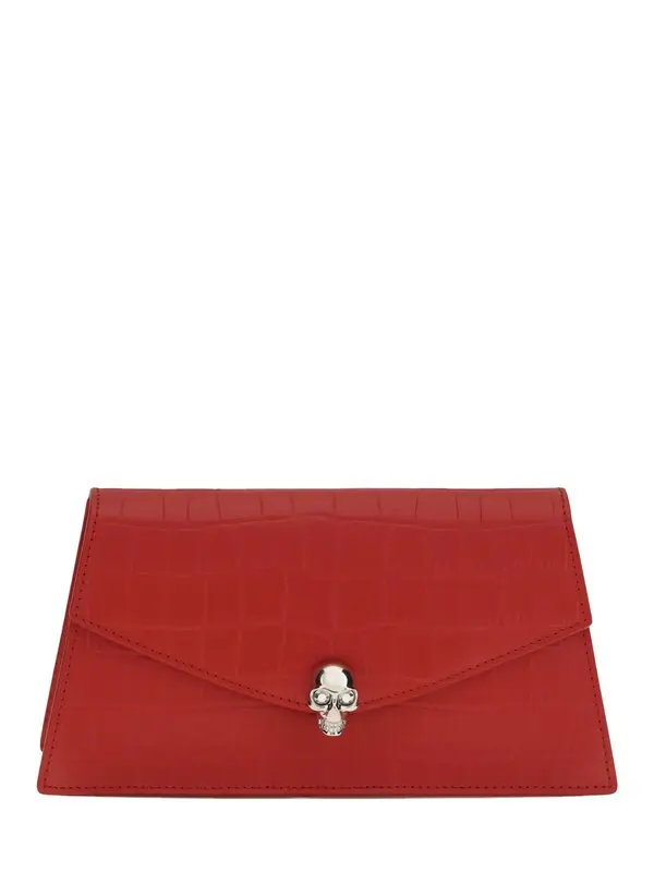 Alexander McQueen Mini Skull Clutch - Red