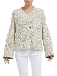 Brunello Cucinelli Monili Chain Detailed Knitted Jumper - Butter