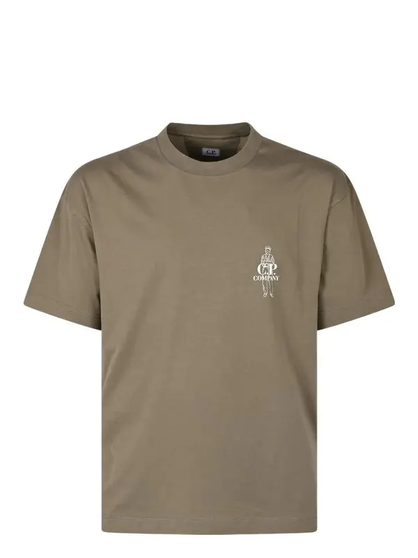 C.P. COMPANY Logo Graphic T-shirt - Rockfall