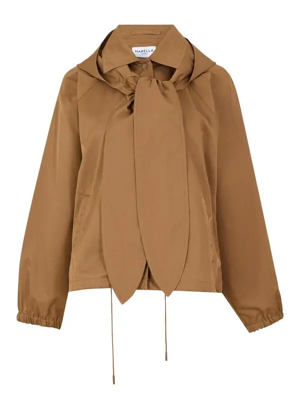Marella Long-sleeve Casual Jacket - Brown