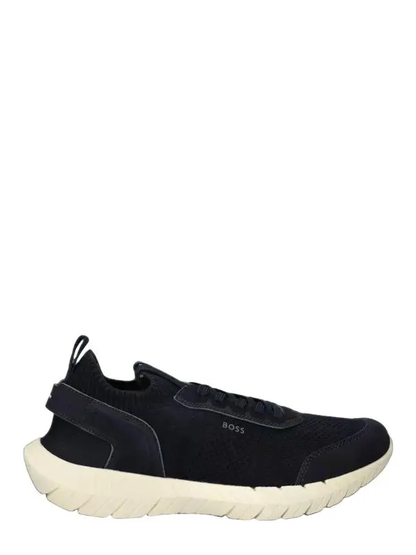 BOSS Motion Mesh-panelled Lace-up Sneakers - Blue