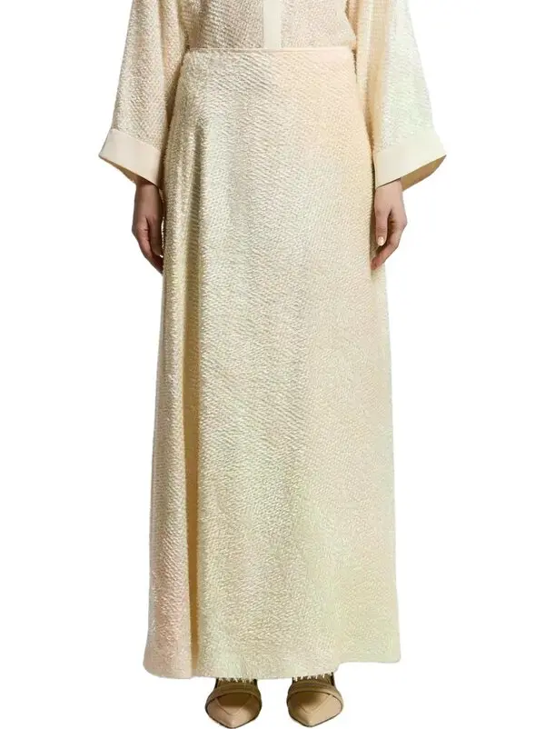 Peserico Textured-finish Maxi Skirt - Neutrals