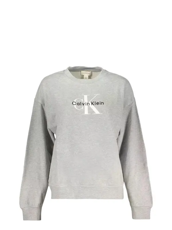 Calvin Klein Logo-print Cotton Sweatshirt - Grey
