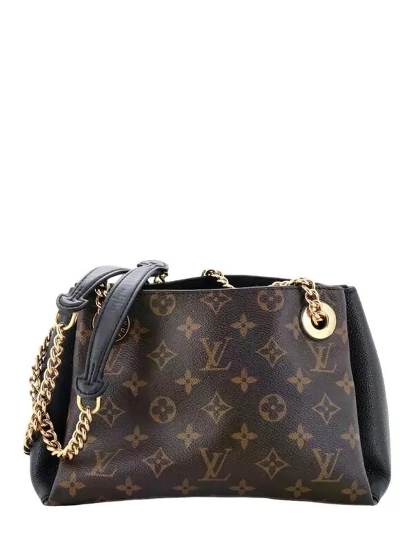 LOUIS VUITTON Surene Handbag Monogram Canvas With Leather Bb Shoulder Bag - Black