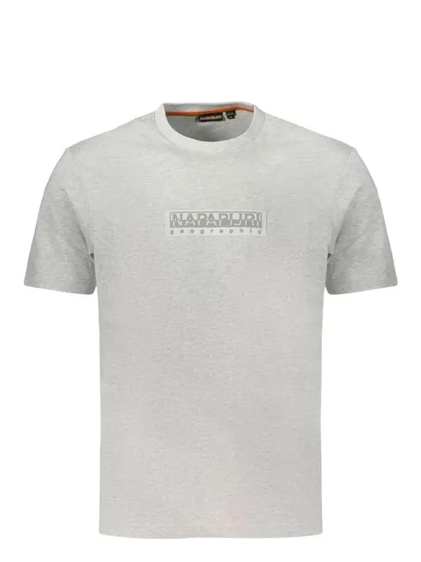 NAPAPIJRI Geographic Box Logo-print T-shirt - Grey