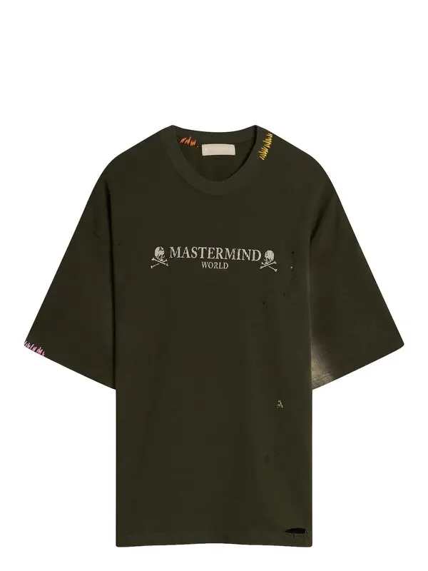 MASTERMIND WORLD Og Vintage T-shirt - Olive