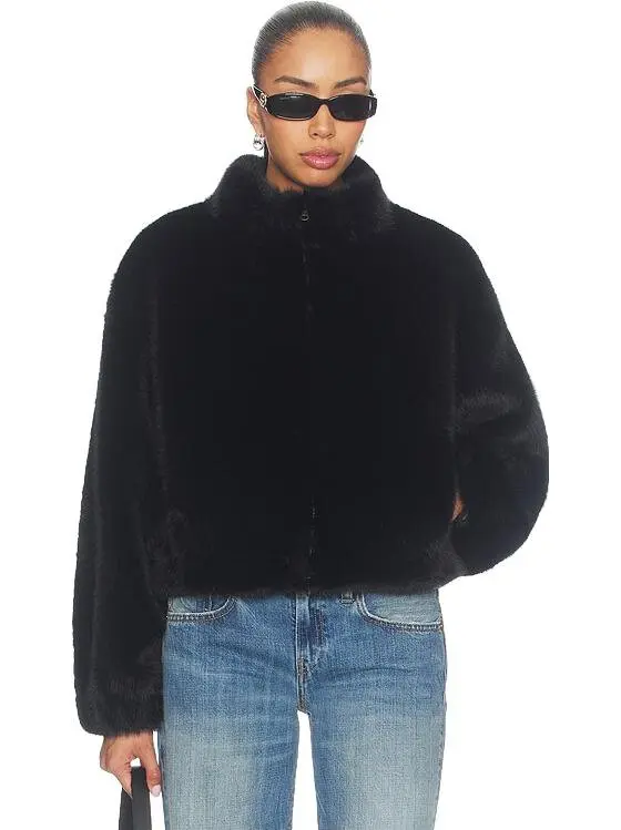Sanctuary Everest Faux Fur Bomber - Black