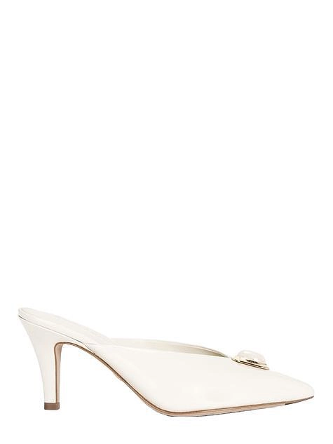 Veronica Beard Rochelle Cabochon Mule Pump In Ivory - Limestone
