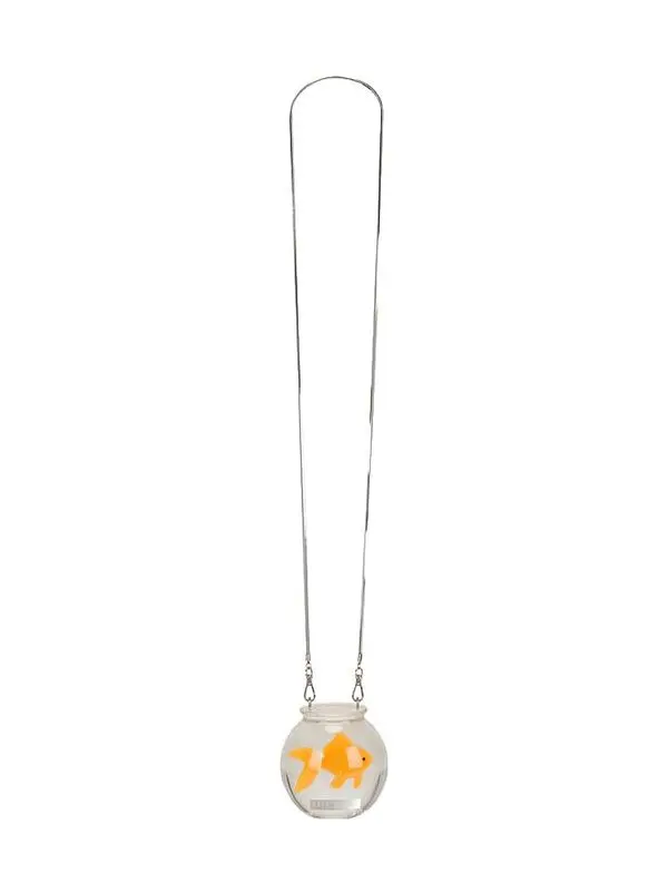 KATE BARTON Goldfish Bag In Orange - Clear