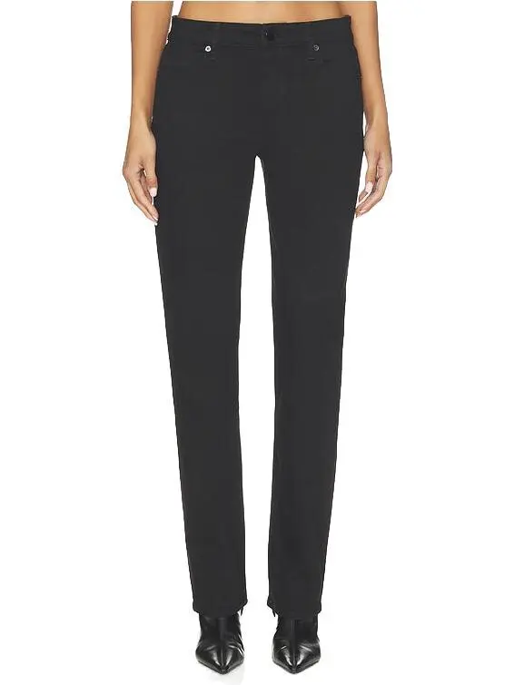 Rag & Bone Sutton Full Length Slim Cigarette Jeans - Black