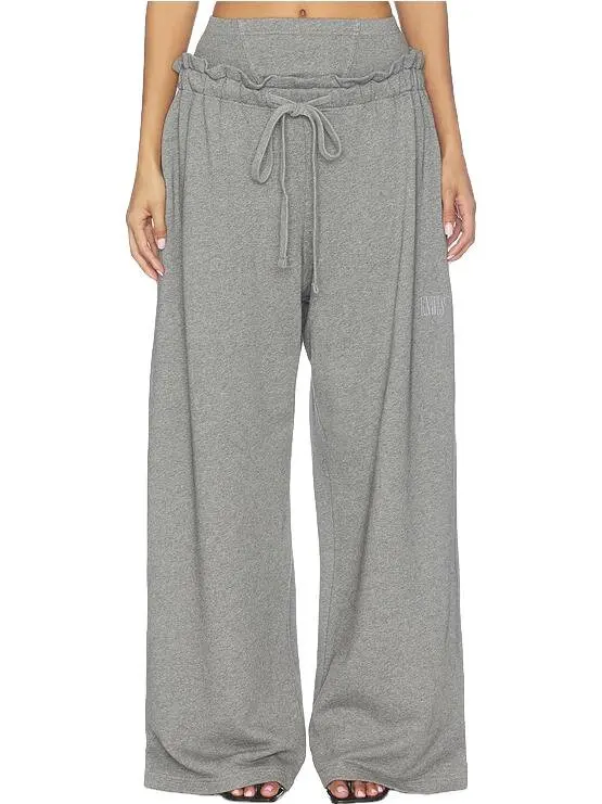 KNWLS Haze Sweatpants In Grey - Grey Marl