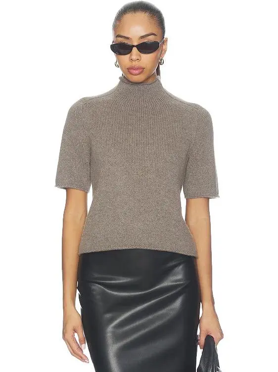 LISA YANG Fride Sweater In Taupe - Truffle