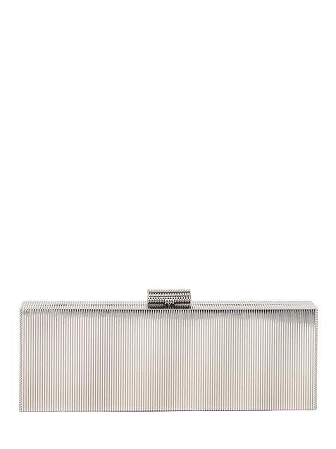 Retrofete Amaritha Clutch In Metallic - Silver