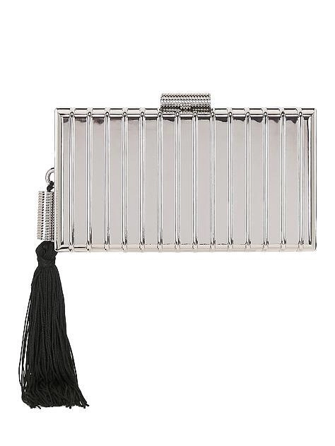Retrofete Amalia Clutch In Metallic - Silver