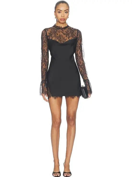 Nbd X Hannah Lizzy Rhea Mini Dress - Black