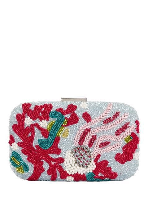 8 Other Reasons Beaded Sea Clutch In Blue - Blue Multi
