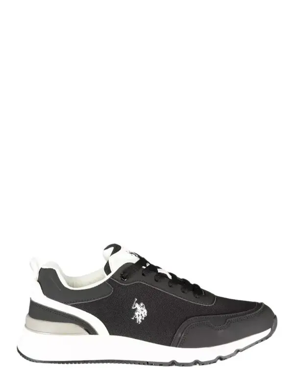 U.s. Polo Assn. Mesh-panel Low-top Sneakers - Black
