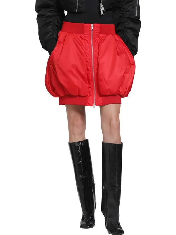 NVL GARDE Bomber Skirt - Red