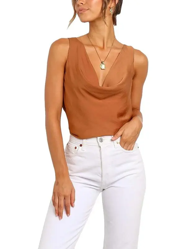 PETAL AND PUP Vinita Top - Rust