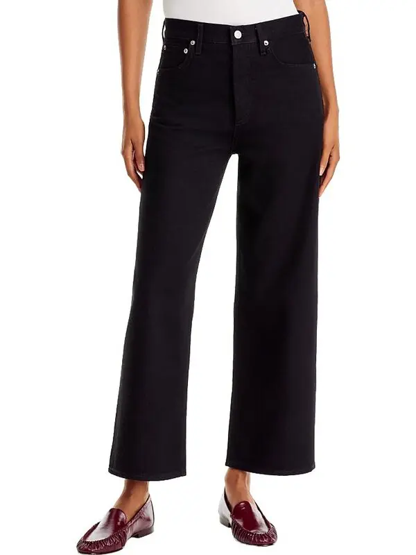 AGOLDE The Ren High Rose Ankle Wide Leg Jeans - Cover
