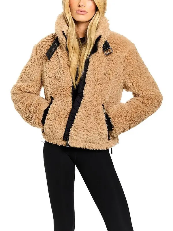 Sam. Valley Chunky Sherpa Fleece Jacket - Camel