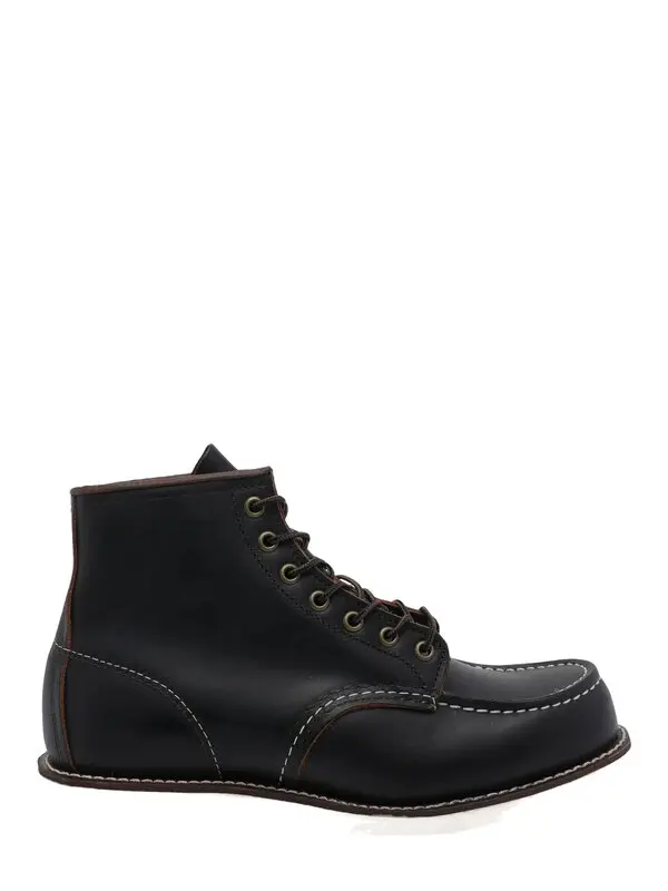 Red Wing Moc Toe Lace-up Work Boot - Black