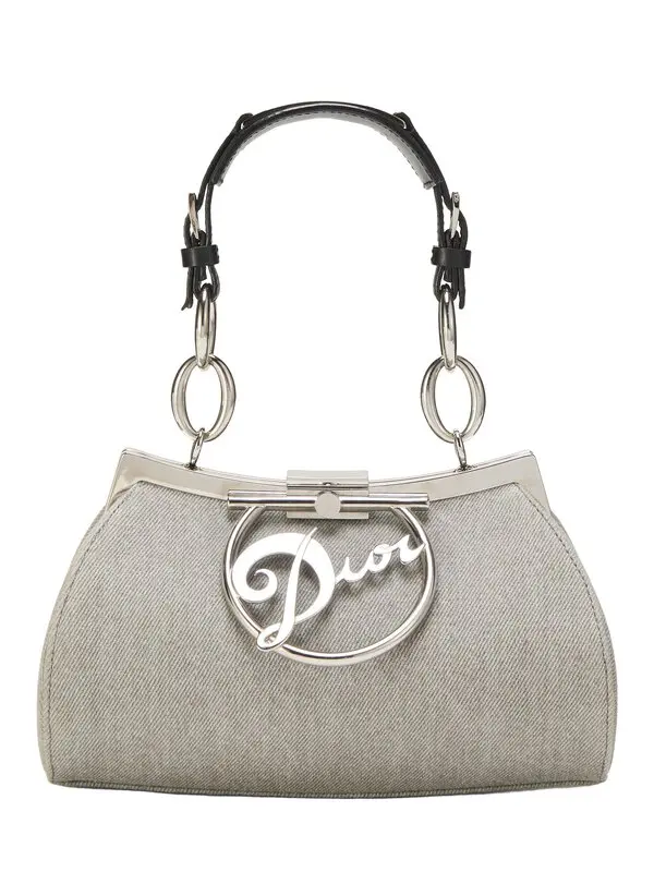 Dior Denim Diva Frame Bag - Grey