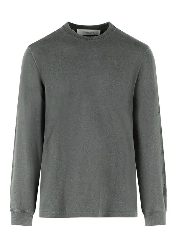 GOLDEN GOOSE Cotton T-shit - Gray