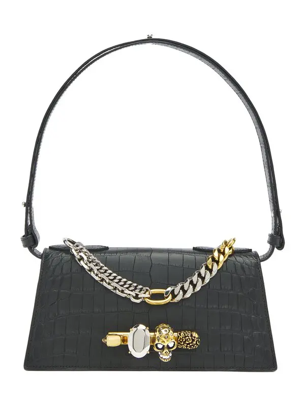 Alexander McQueen Jewelled Mini - Black